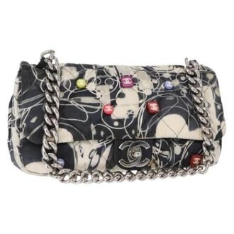 Chanel Pre-owned Satin Schultertasche - - Pre-owned - Damen - Mehrfarbig - ONE SIZE