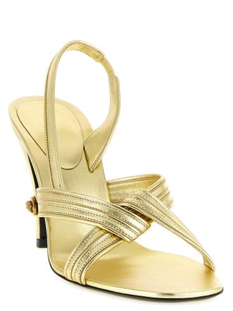 Versace Gianni Sandal Heel - Gold