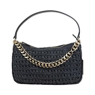 Twinset Liliane Eff Crochet C/Chain Schultertasche - - Bags - Damen - Schwarzk - ONE SIZE