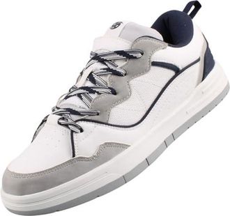 Dockers by Gerli Baskets pour homme, Blanc, bleu, gris., 46 EU