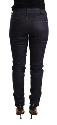 Ermanno Scervino Womens Blue Low Waist Skinny Slim Trouser Cotton Jeans