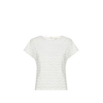 Saison 1865 VRIEL-Baumwoll-Top - Wei&szlig;