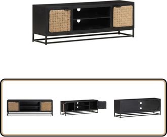 vidaXL Vidaxl - TV-Schrank 120x30x40 cm Massivholz Mango - Industrieller TV-Schrank - Mangoholz TV-Stand - TV-Sideboard - Eiche tv Schrank - Rustikaler