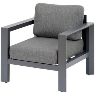 Hesperide Hesperide - Fauteuil de salon de jardin &Eacute;vasion graphite polyester et aluminium - Hesp&eacute;ride