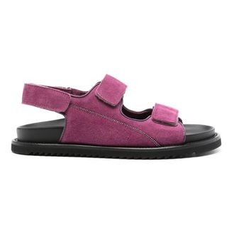 Doucal's Doppelriemen-Sandalen aus Wildleder - - Shoes - Damen - Lila - 38 1/2 EU