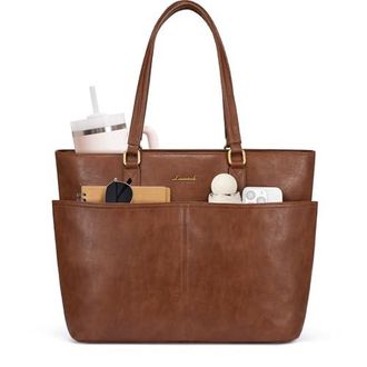 Lovevook Grand sac &agrave; main pour femme - Sac pour ordinateur portable 15,6 - &Eacute;l&eacute;gant - Sac &agrave; main pour femme - Sac de travail - Sac daffaires, sac denseignant - 