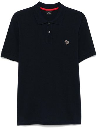 Paul Smith polo à patch zèbre - Bleu