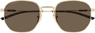 Gucci Pantos Sonnenbrille - - Accessories - unisex - Gelb - 52 MM