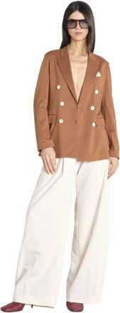 Circolo 1901 Femme, Vestes, Brun, Taille: 44 FR Doppiopetto