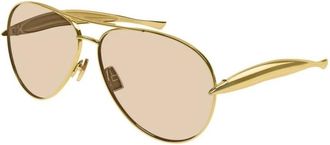 Bottega Veneta Authentische Stilvolle Brillen- Premium Qualit&auml;t! - - Accessories - unisex - Gelb - 64 MM