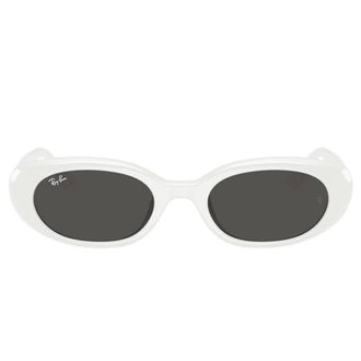 Ray-Ban unisex, Accessoires, Blanc, Taille: 53 MM Oval Lunettes de soleil