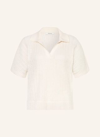 OPUS Strick-Poloshirt Sepoko weiss