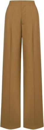 Alberta Ferretti Femme, Pantalons, Beige, Taille: 40 FR Pantalon en Laine Tropicale