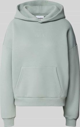 Review Hoodie mit Label-Stitching