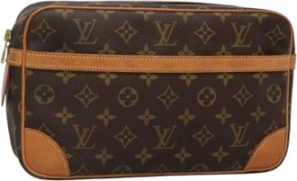 Louis Vuitton Pre-owned Toile pochettes-minaudieres - Femme - Pre-owned - Brun - Taille: ONE Size
