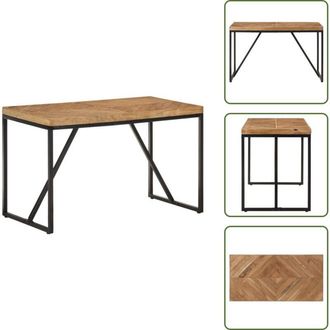 vidaXL The Living Store Esstisch 120x60x76 cm Massivholz Akazie und Mango - Akazienholz Esstisch