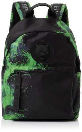 Plein Sport Unisex Backpack Boston Nylon Handtasche, Green
