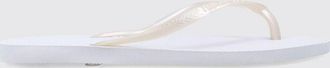 Havaianas Tongs Slim en caoutchouc avec petit talon et logo ton sur ton
