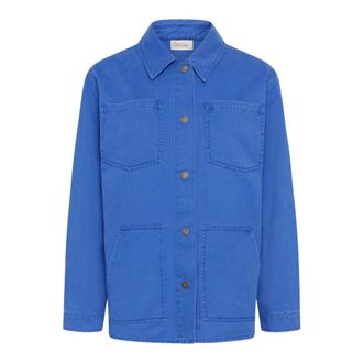 MY ESSENTIAL WARDROBE MWUma Boxy Jacket - Femme - Vestes - Bleu - Taille: 36 FR