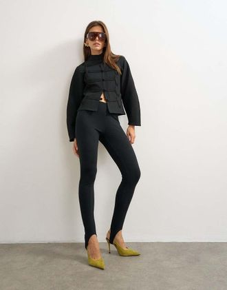 Topshop Drummer-Jacke mit Details in Schwarz