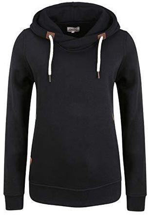 Oxmo Vicky Sweat À Capuche Pull Hoodie pour Femme À Capuche, Taille:M, Couleur:Black (799000)