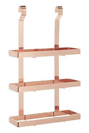 Premier Housewares SORELLO zum Aufhängen Rack, Eisen, Rose Gold, 9 x 26 x 44 cm