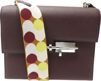 Herm&egrave;s Crossbody Bags - NEUE HERMES VERROU 21 HANDTASCHE ROT EPSOM LEDER S - Gr. unisize - in Rot - f&uuml;r Damen