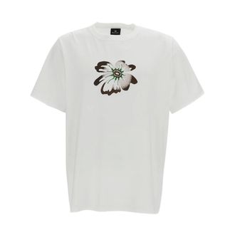 Paul Smith Homme, Tops, Blanc, Taille: M T-Shirt Ras du Cou