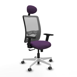 Piqueras y Crespo B&uuml;rostuhl Zulema mit 2D-Armlehnen, h&ouml;henverstellbarer Lendenwirbelst&uuml;tze und festem Kopfteil, ausgestattet mit Sincro 3 Positionen und Schneideschaum,