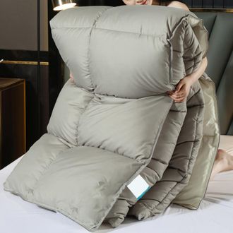 Generic Bettdecke 200x230cm, Ganzjahres-Bettdecke, Leichte Bettdecke, Mikrofaser Schlafdecke, Dicke extrawarme Winterdecke Daunendecke L 200x230cm(3.5kg)