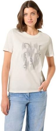 Cecil B323348 T-Shirt, Vanilla White, M Femmes