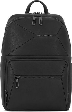 Piquadro Rhino Rucksack Leder 39 cm Laptopfach, Schwarz, Taglia unica