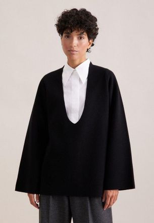 Seidensticker Strickpullover 1/1 V-Neck Uni