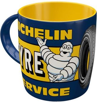 Nostalgic Art Retro Kaffeebecher, 330 ml, Michelin - Tyre Service - Geschenk-Idee für Motor-Fans, Original Lizenzprodukt (OLP), Keramik-Tasse für Kaffee, Vintage De
