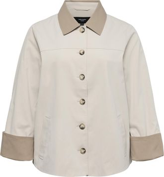 Vero Moda Vmcchelseapoppy Short Jacket Cur - Plus Size