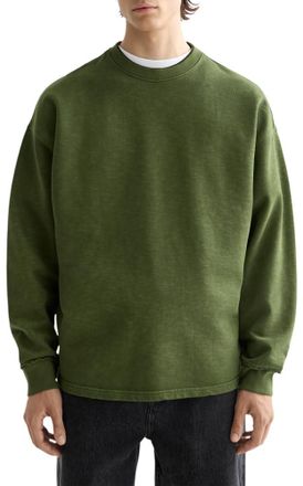 Scotch & Soda Mens Core-3 Crosses Sweatshirt, Khaki, XXL