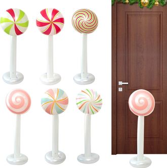 Generic Aufgeblasene Weihnachtsornamente - 3,93 Fu&szlig; wetterfeste aufblasbare S&uuml;&szlig;igkeiten-Dekoration, Outdoor-Weihnachtsball, Festliche Hofdekoration, niedliche