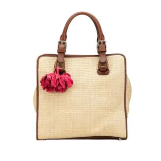 Celine Panier cabas Pre-owned en paille - Femme - Pre-owned - Beige - Taille: ONE Size