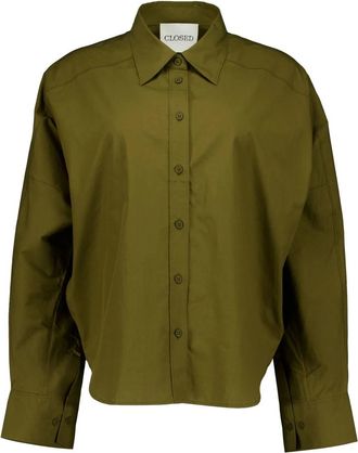 Closed Femme, Blouses et Chemises, Vert, Taille: 40 FR Gathered Shirt