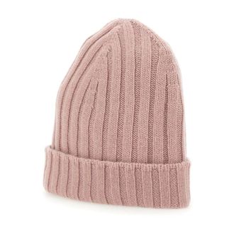 Gran Sasso Homme, Accessoires, Rose, Taille: ONE Size Cachemire Rose C&ocirc;tel&eacute; Chapeau