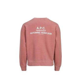 A.P.C. Sweatshirt droit &agrave; logo en coton