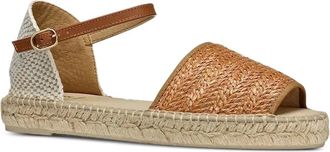 Geox Gewebte Espadrilles mit Knöchelriemen - Braun