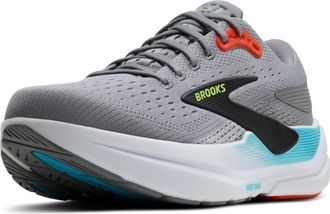 Brooks Herren Ghost Max 3 Sneaker, Primer Grey/Antarctica/Red, 44.5 EU