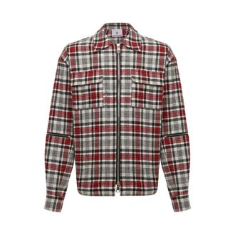 Diego Venturino Homme, Vestes, Multicolore, Taille: M Tartan Zip Jacket