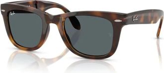 Ray-Ban unisex, Accessoires, Brun, Taille: 50 MM Lunettes de soleil Wayfarer Pliantes