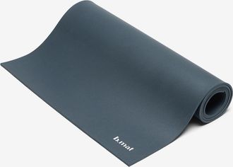 B Yoga Yogamatte B Mat Strong, Sport- und Fitnessmatte aus Naturkautschuk (Charcoal, Ma&szlig;e: 215 cm x 66 cm x 0,6 cm; Gewicht: 2,6 kg)