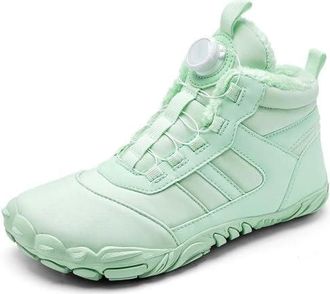 Generic GLDFW Bottes dhiver parent-enfant pour homme et femme - Antidérapantes - Chaudes - Fourrure - Décontractées - Pour garçons/filles, vert clair, 42 2/3 