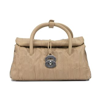 Zanellato Sac &agrave; main Dotta - Femme - Sacs - Beige - Taille: ONE Size