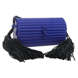 Saint Laurent Sac bandouli&egrave;re en plastique Pre-owned - Femme - Pre-owned - Bleu - Taille: ONE Size