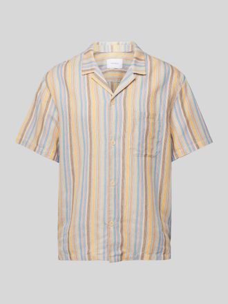 Rotholz Regular Fit Freizeithemd aus Baumwoll-Leinen-Mix